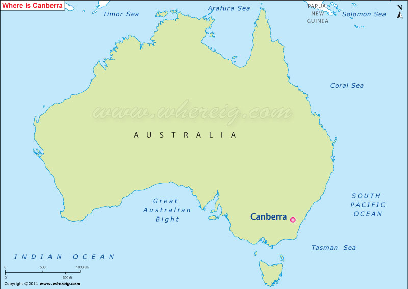 Where Is Canberra Australia Where Is Canberra Located On The Map