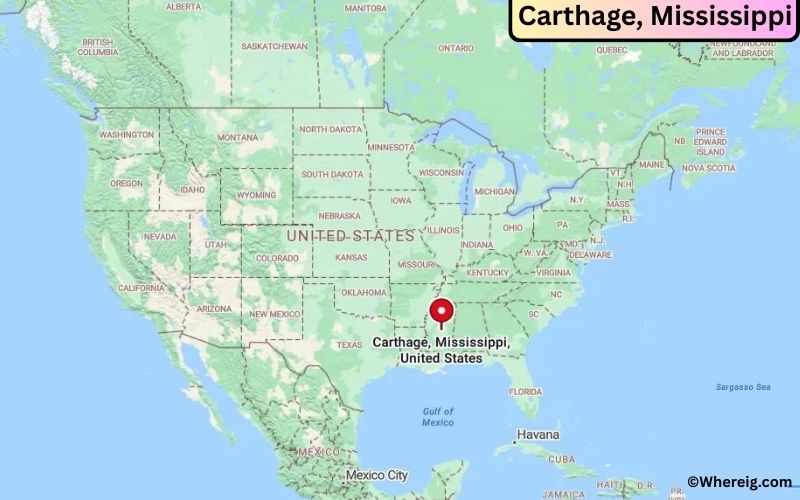 Where is Carthage, MS, USA? | Location Map of Carthage, Mississippi