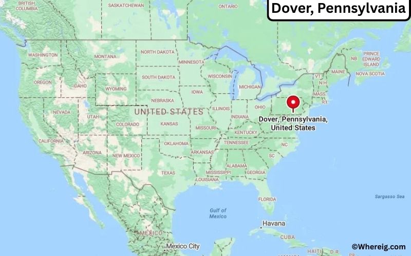 Where is Dover, PA, USA? | Location Map of Dover, Pennsylvania