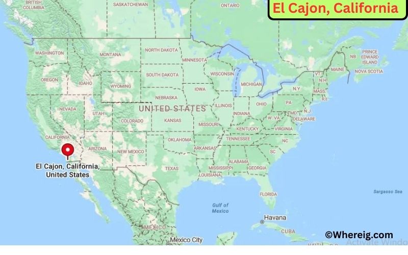 Where is El Cajon in San Diego County, CA, USA? | Location Map of El ...