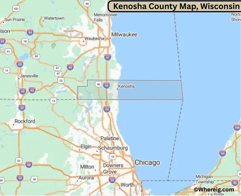 Kenosha County Map, Wisconsin - Location, Cities & County Facts